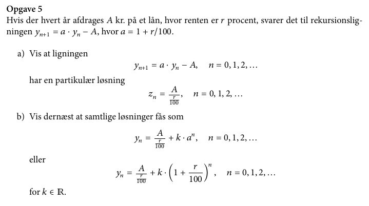 Diskret matematik og differentialligninger